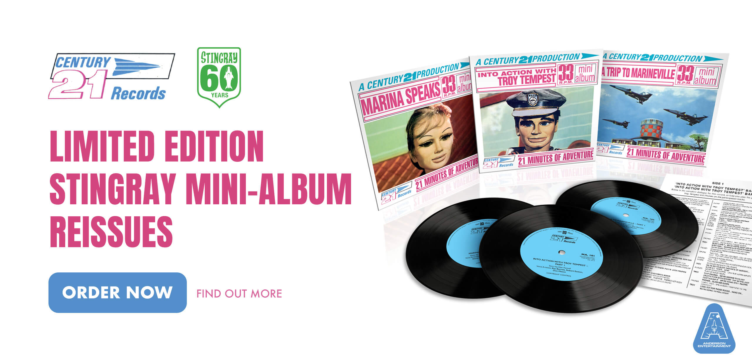 Stingray Mini Album Reissue Available to Order – The Gerry Anderson Store